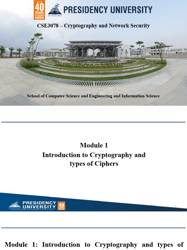 Cryptography Module 1part 2 | PDF | Cryptography | Cipher Cryptography Module 1part 2 | PDF | Cryptography | Cipher