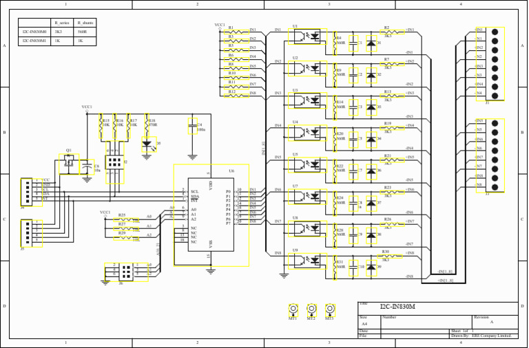 I2C-IN830M Schematic Document | PDF | Chess Theory | Chess Openings