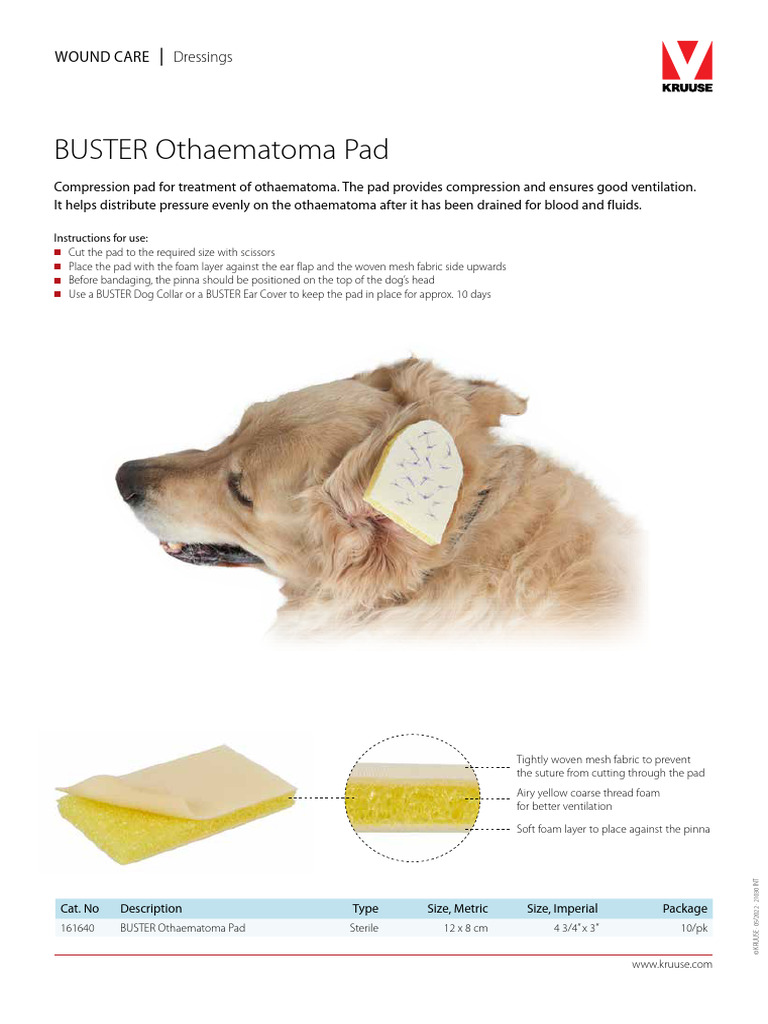 BUSTER Othaematoma Pad Instructions | PDF