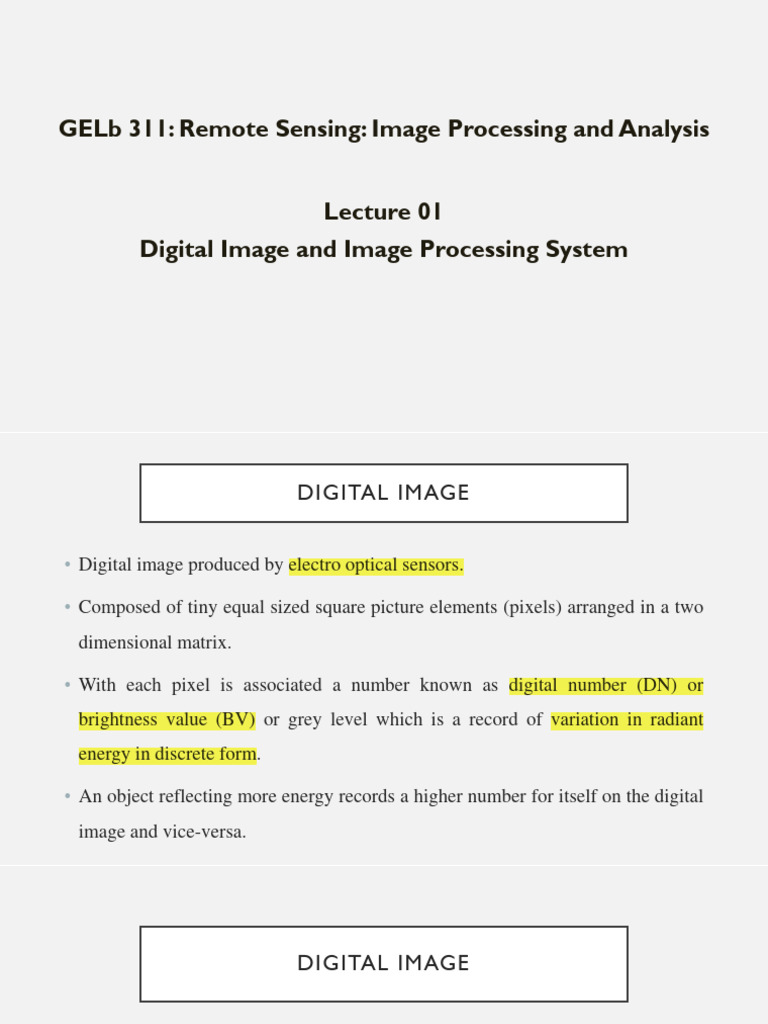 Lecture. DIP | PDF | Pixel | Digital Image