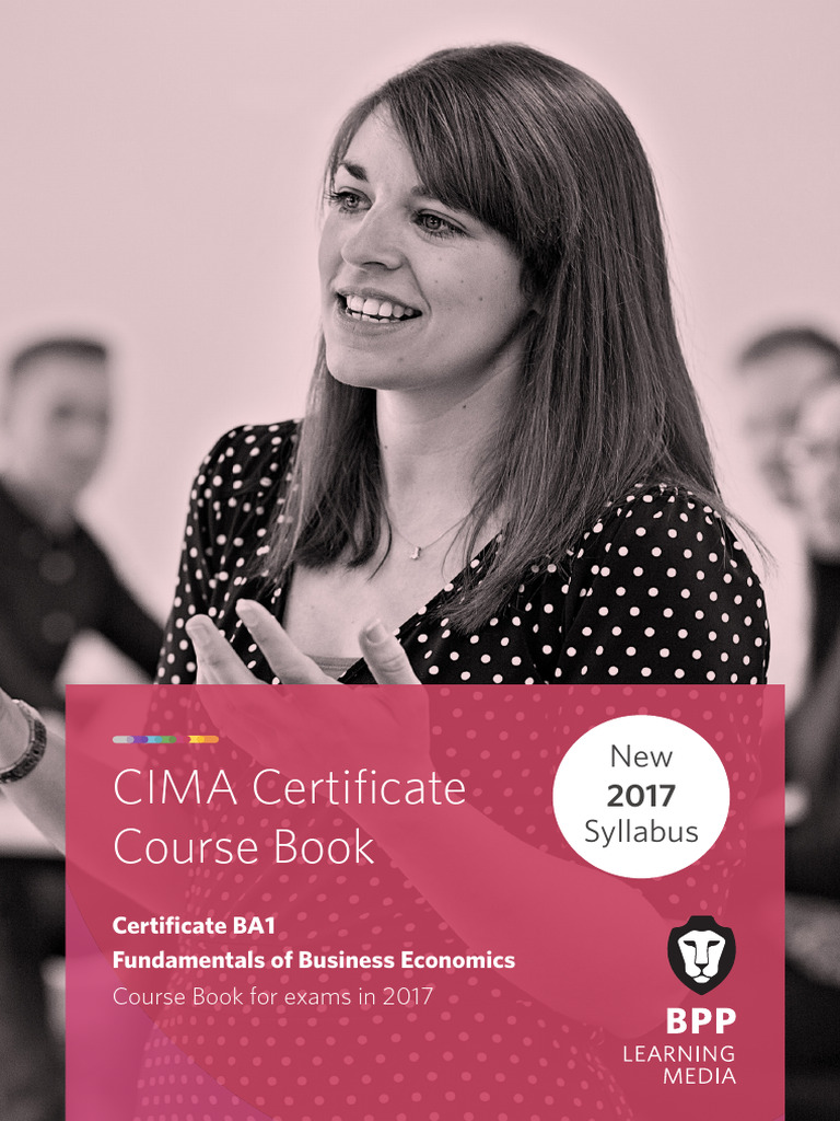 CIMA Certificate Course Book | PDF | Multiple Choice | Macroeconomics