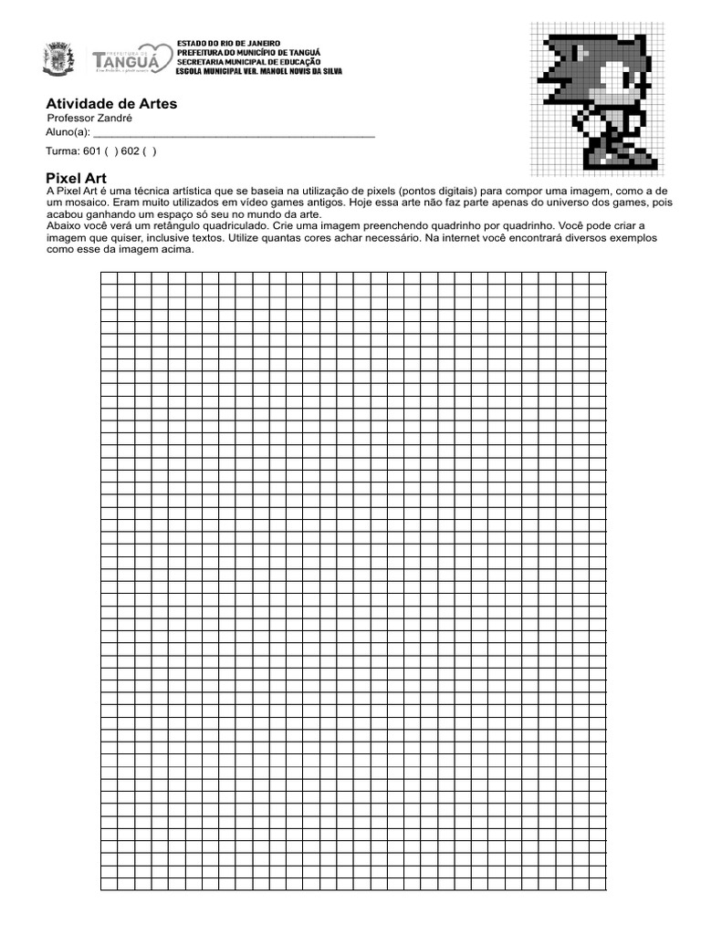 Atividade Pixel Art | PDF