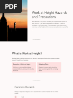 Work at Height - Toolbox Talk | PDF | Risk | Occupational Safety And Health