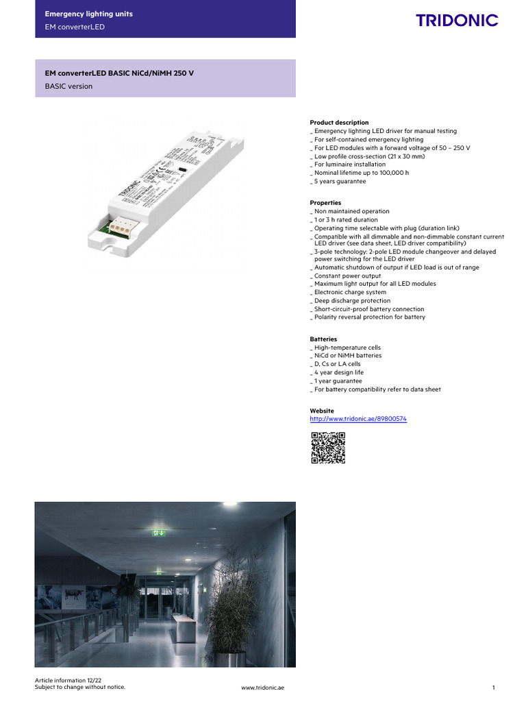 Emergency LED Driver for NiCd/NiMH | PDF | Mains Electricity ...