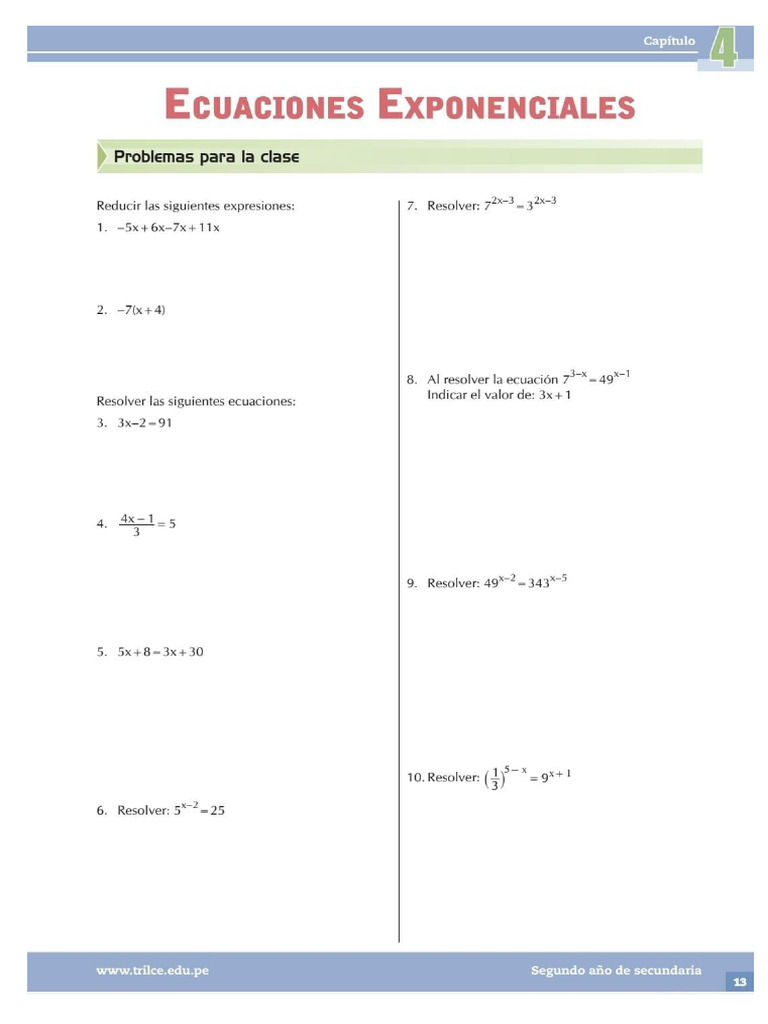 Ficha Algebra Semana 4 Alessandro | PDF Ficha Algebra Semana 4 Alessandro | PDF
