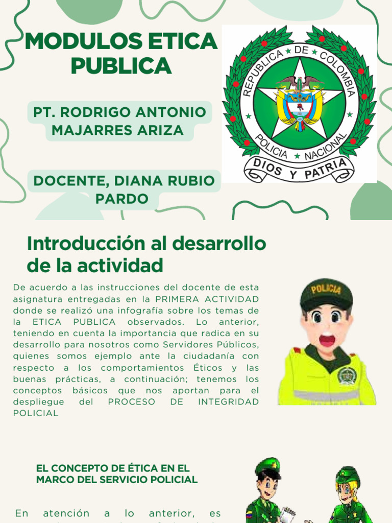 Presentación Actividad 1 - Ética Publica | PDF | Policía | Moralidad