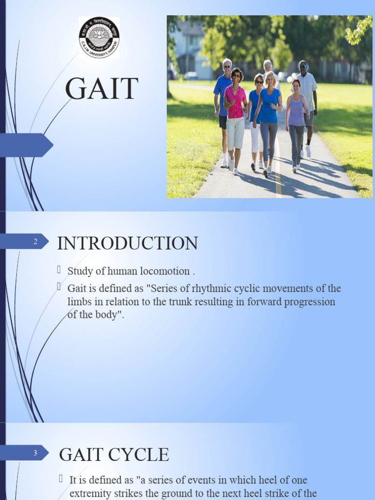 GAIT | PDF | Biomechanics | Terrestrial Locomotion