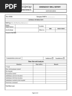 Emergency Response Drill Report Summary | PDF | Emergency ...
