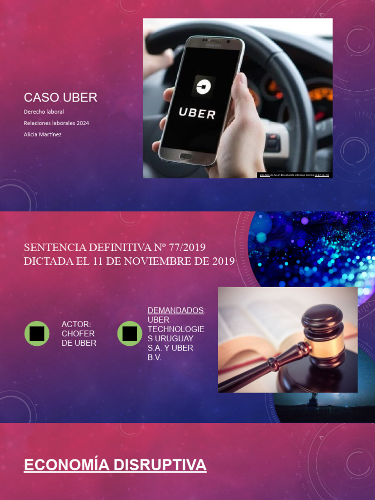Caso Uber | PDF | Derecho laboral | Conducción