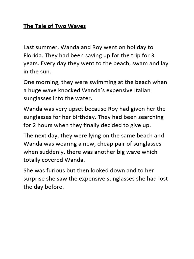 The Tale of Two Waves (Narrative Tenses) | PDF