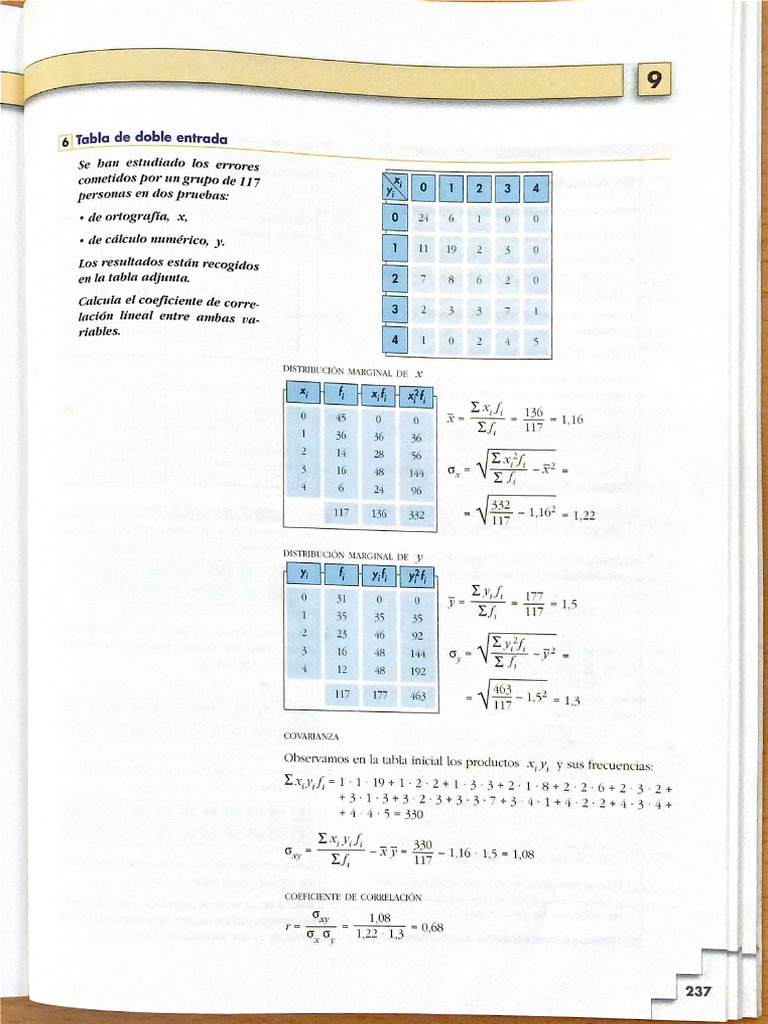 Ejercicio de Covarianza | PDF