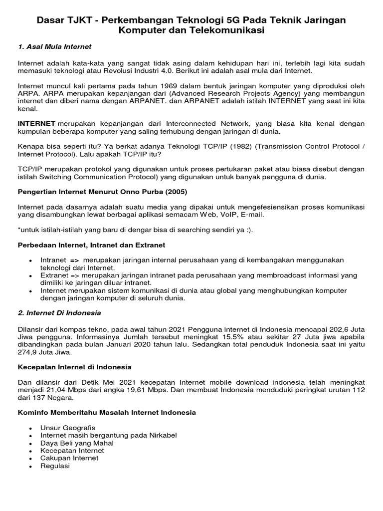 Dasar TJKT 2 | PDF