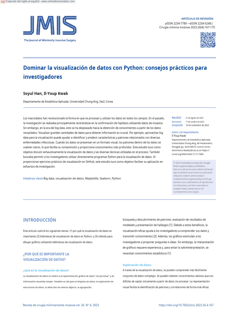Visualización de Datos con Python para Investigadores | PDF ...