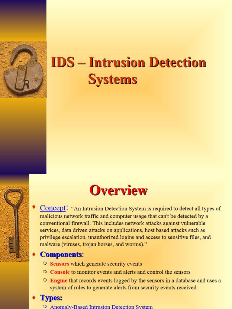 IDS - Intrusion Detection Systems | PDF | Malware | Computer Architecture
