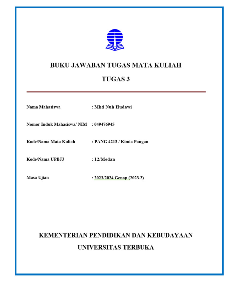 Pang4213 Kimia Pangan | PDF