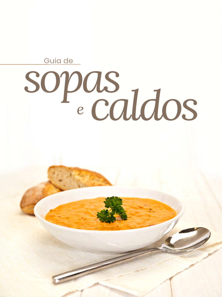 Guia de Sopas Metodo SIM | PDF | Caldo | Sopa de galinha