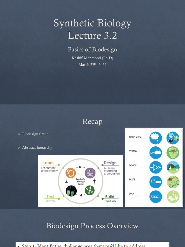 SynBio - Lecture 4 | PDF