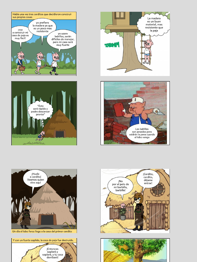 Blanco 4 Paneles Historietas Rectangulares | PDF