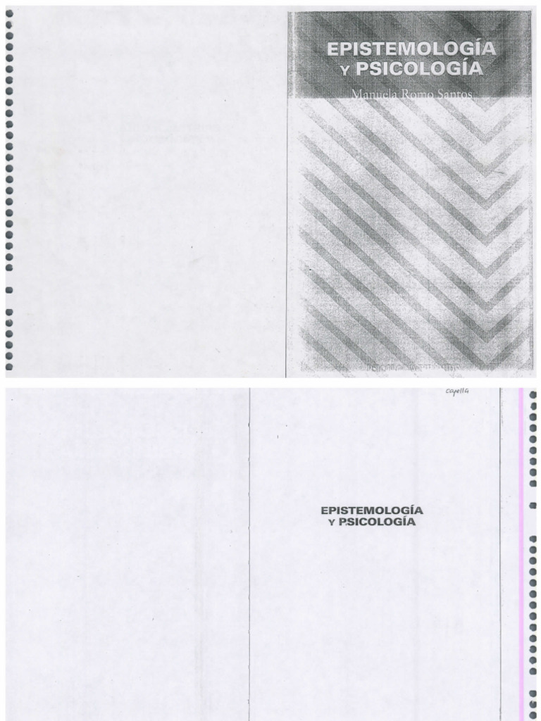 Epistemología y Psicología Manuela Romo. | PDF