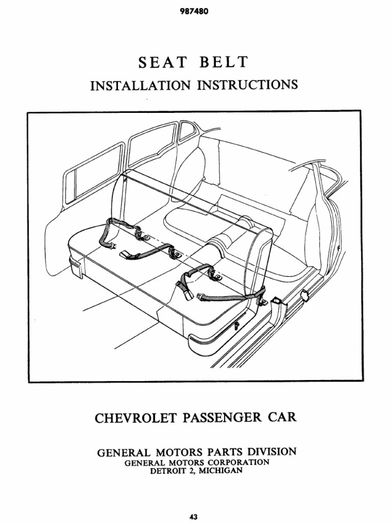 1470185025-Seat Belt Install GM Passenger Cars | PDF