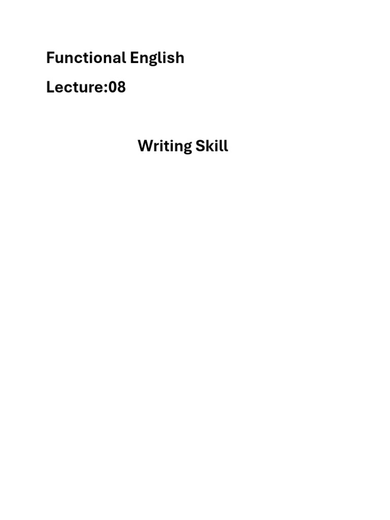 Functional English Lecture 8 | PDF | Comma | Sentence (Linguistics) Functional English Lecture 8 | PDF | Comma | Sentence (Linguistics)
