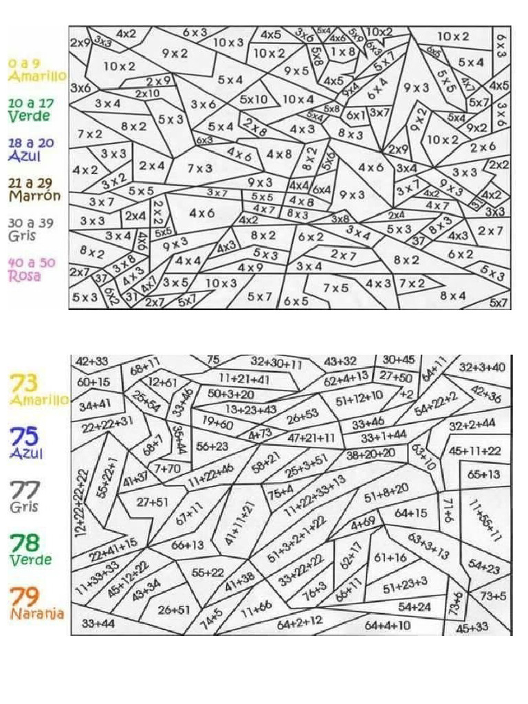 Colorir - Matematica - Joquei | PDF