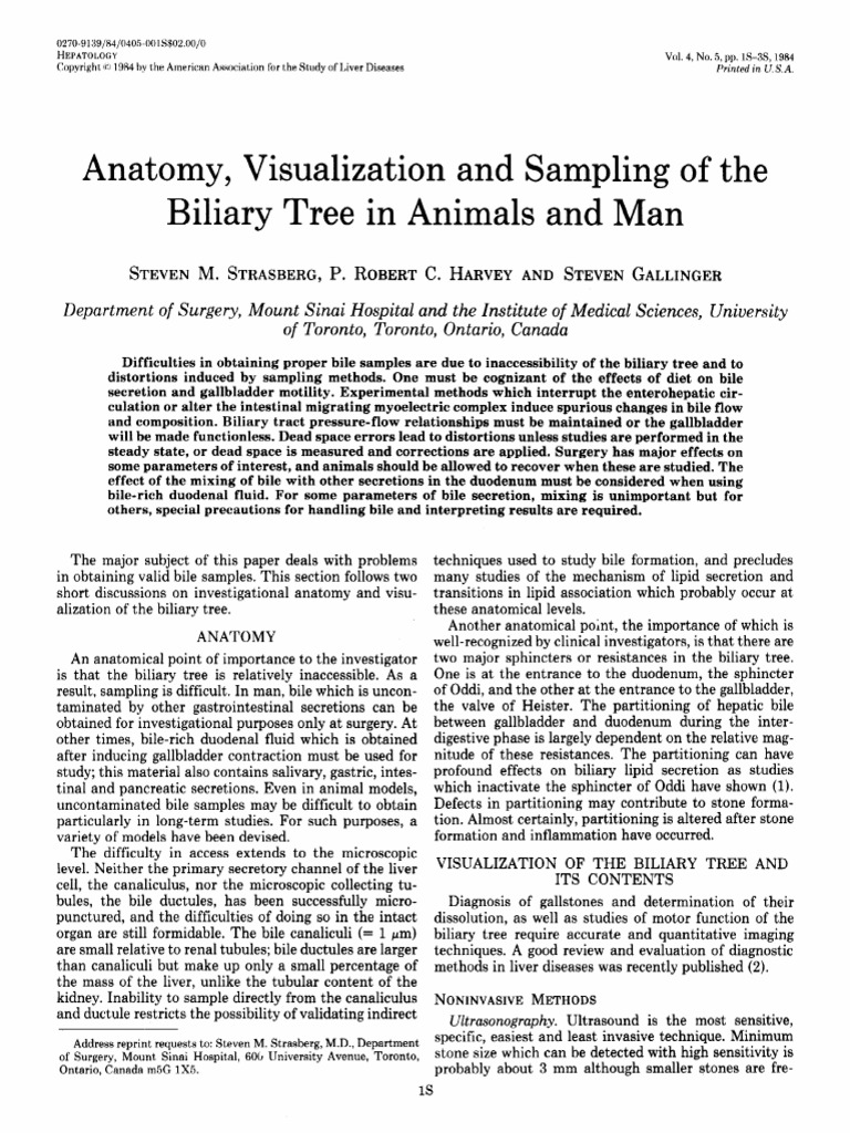 Hepatology - September October 1984 - Strasberg - Anatomy Visualization ...