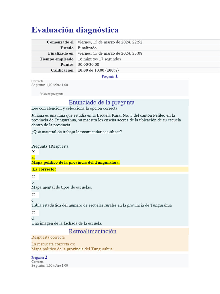 Evaluación Diagnóstica CCSS | PDF | Maestros | Aprendizaje