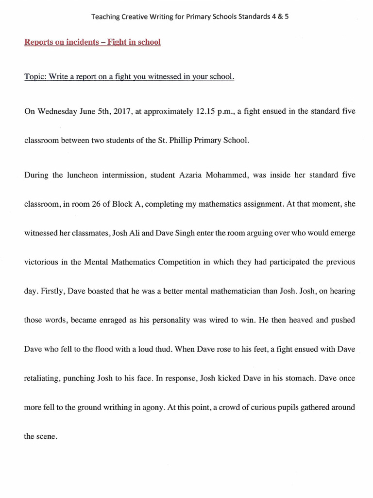 Incident Sample Report | PDF