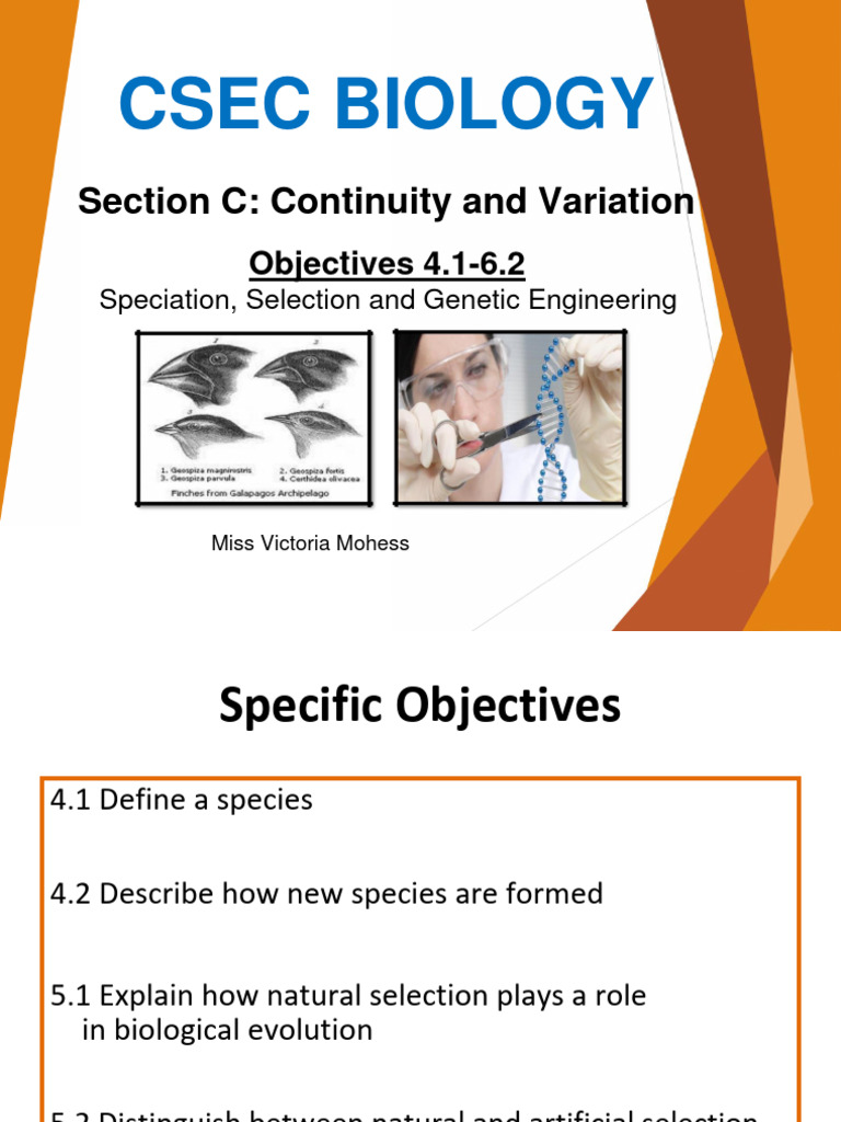 Species, Selection and Genetic EngineeringVM | Download Free PDF ...