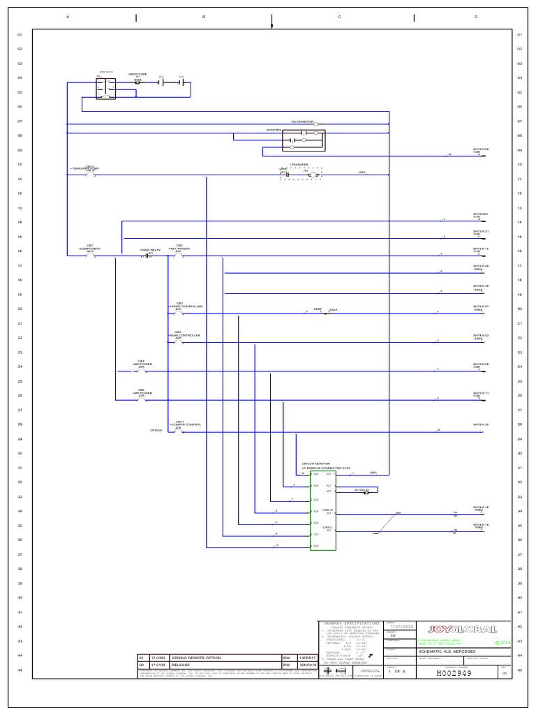 H002949 Schematic, 4LD Mercedes | PDF
