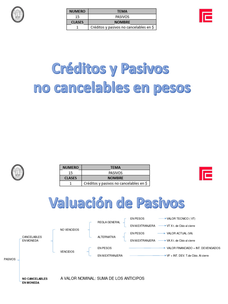 TP15-24 - Creditos y Pasivos No Cancelables Diapositivas | PDF | Estado ...