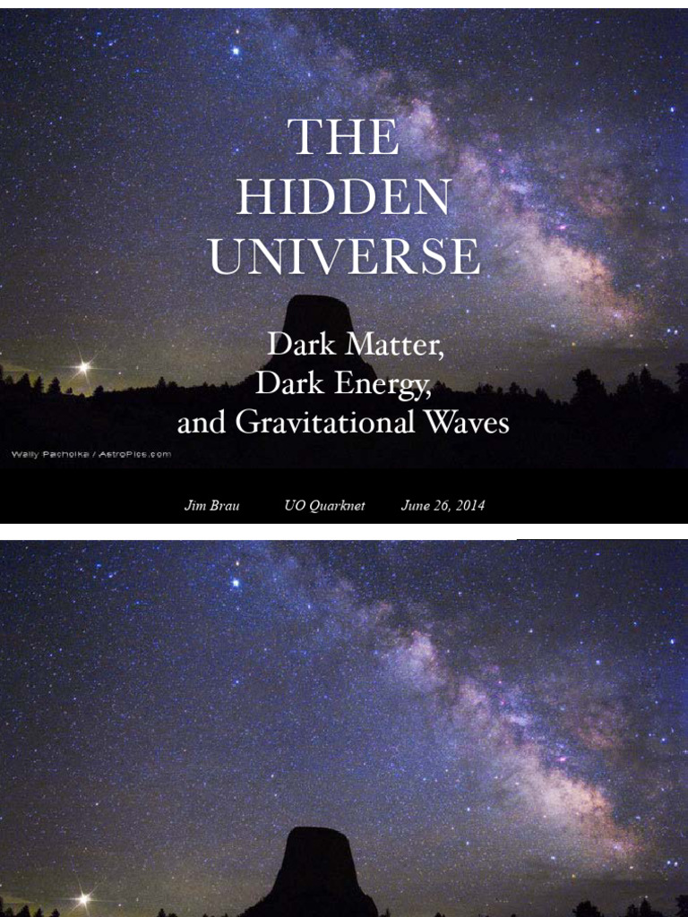 Quarknet Dark Universe Brau | PDF | Universe | Dark Matter