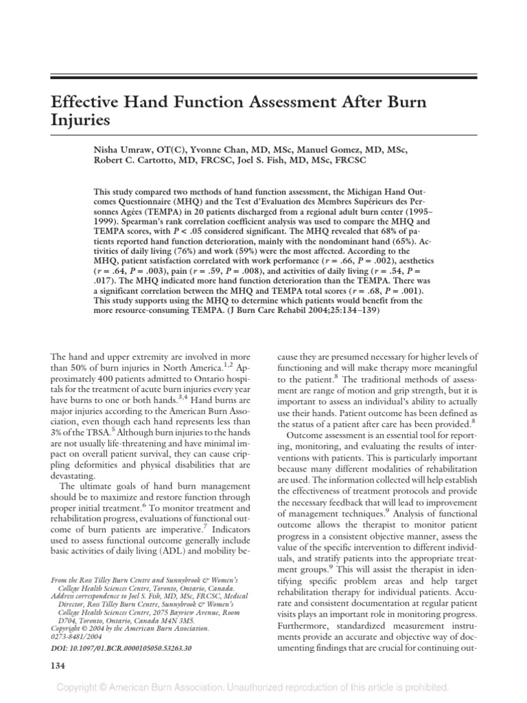 Effective_Hand_Function_Assessment_After | PDF | Multivariate ...