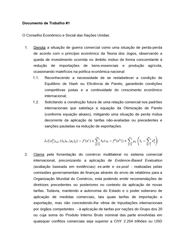 Exemplo de Documento de Trabalho (1) | Download grátis PDF | Economia ...