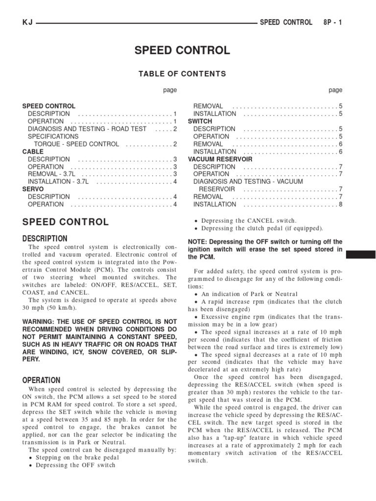 Speed Control | PDF | Throttle | Switch