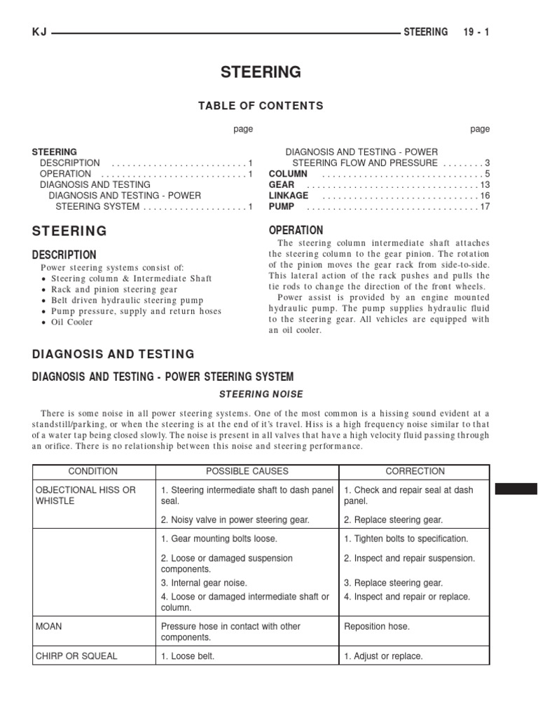 Steering | PDF | Steering | Pump