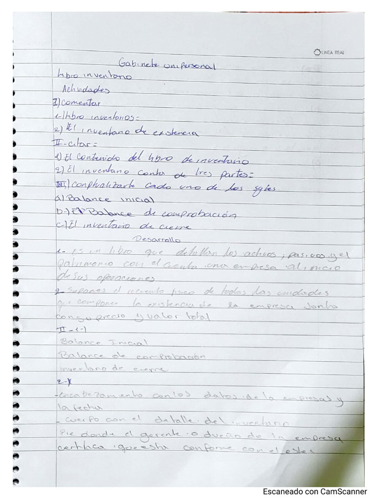 Libro Inventario | PDF