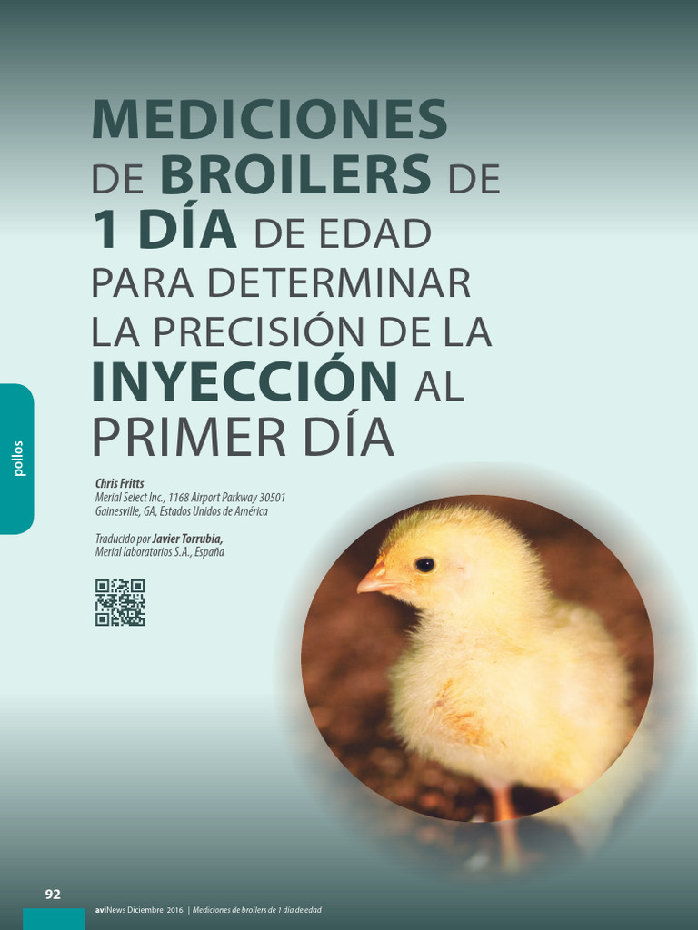 Vacunacion Pollitos Merial | PDF | Inyección (medicina) | Farmacología