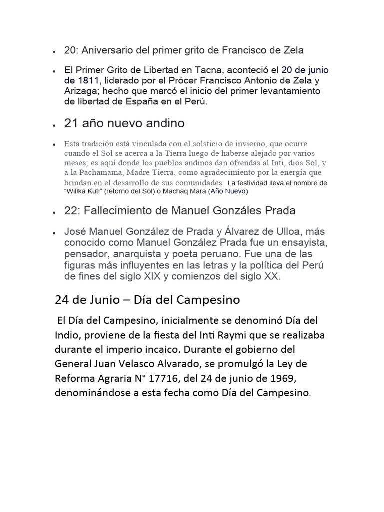 19 Lunes Civico | PDF | Perú