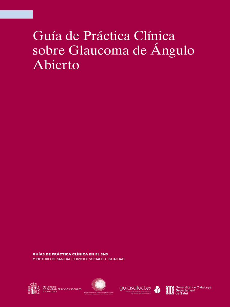 Oftalmología Glaucoma Angulo Abierto - Guia | Descargar gratis PDF | Glaucoma | Cuidado de la salud