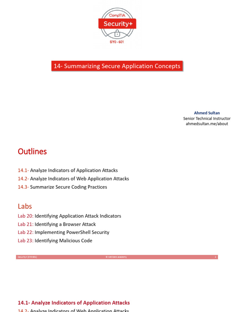 14 Summarizing Secure Application Concepts | PDF | Http Cookie | Information Technology