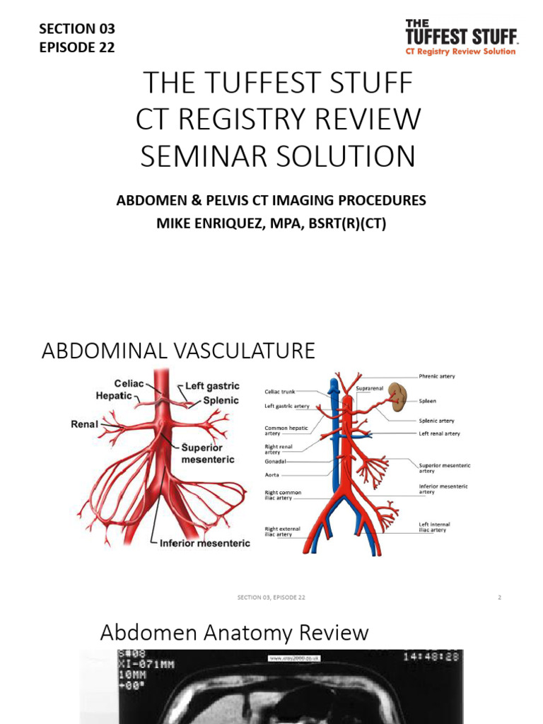 The Tuffest Stuff CT Registry Review Seminar Solution: Section 03 Episode 22 | Download Free PDF ...
