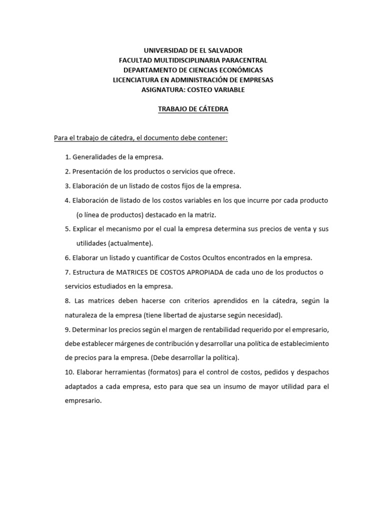 Guia de Trabajo de C-Tedra Cva178 - 2024 | PDF | Business