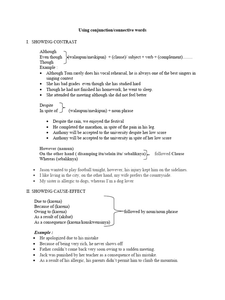 Conjunction 1 | PDF | Linguistic Typology | Grammar