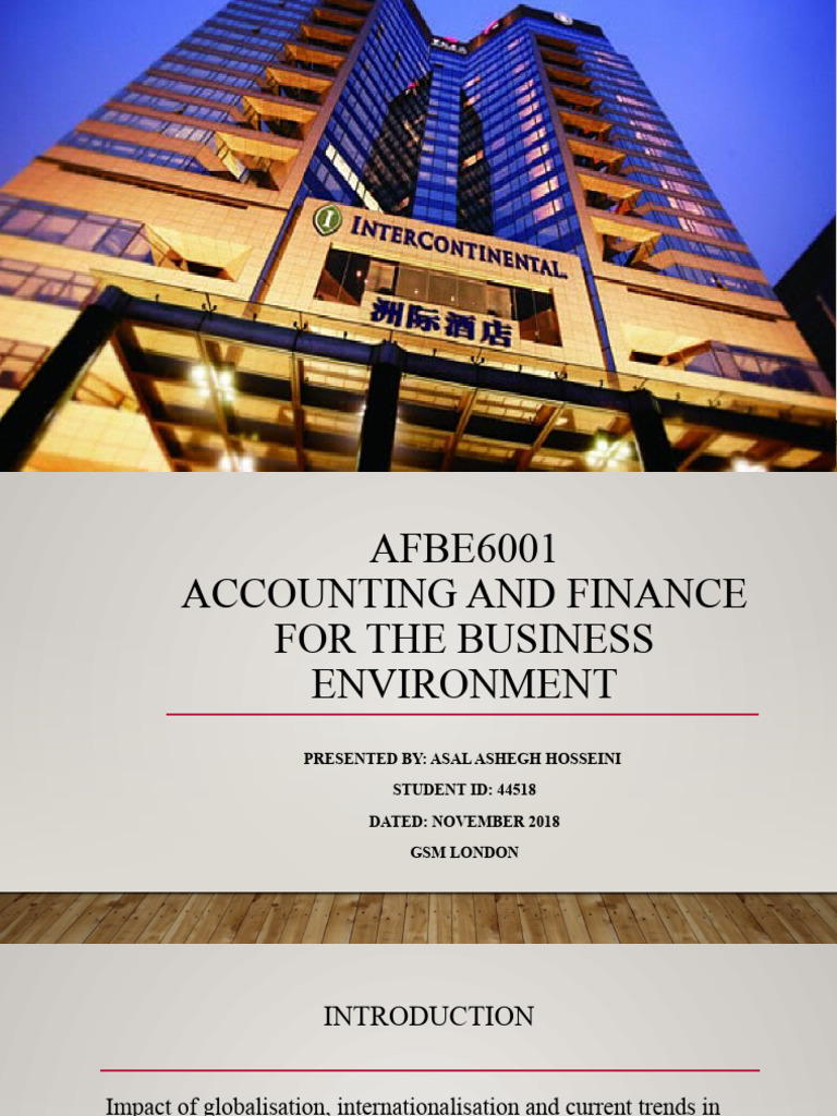 Accounting and Finance For The Business Environment | PDF | Accounting ...
