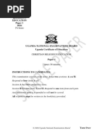 Uneb Projects Assessment - Uneb Guide 2024 | PDF | Learning | Creativity