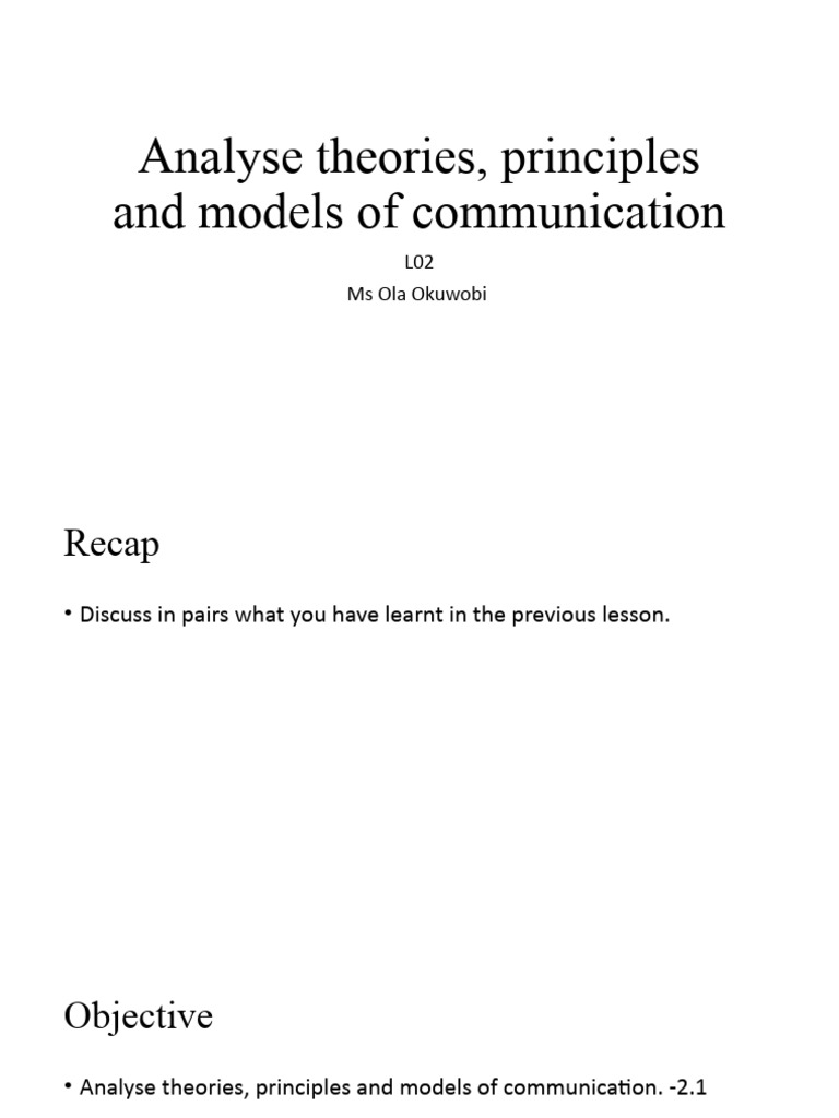 Theories_Models_And_Principles_Of_Communication | PDF | Communication ...