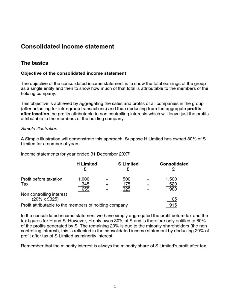Revision Notes - Group Income Statement | Download Free PDF | Dividend ...