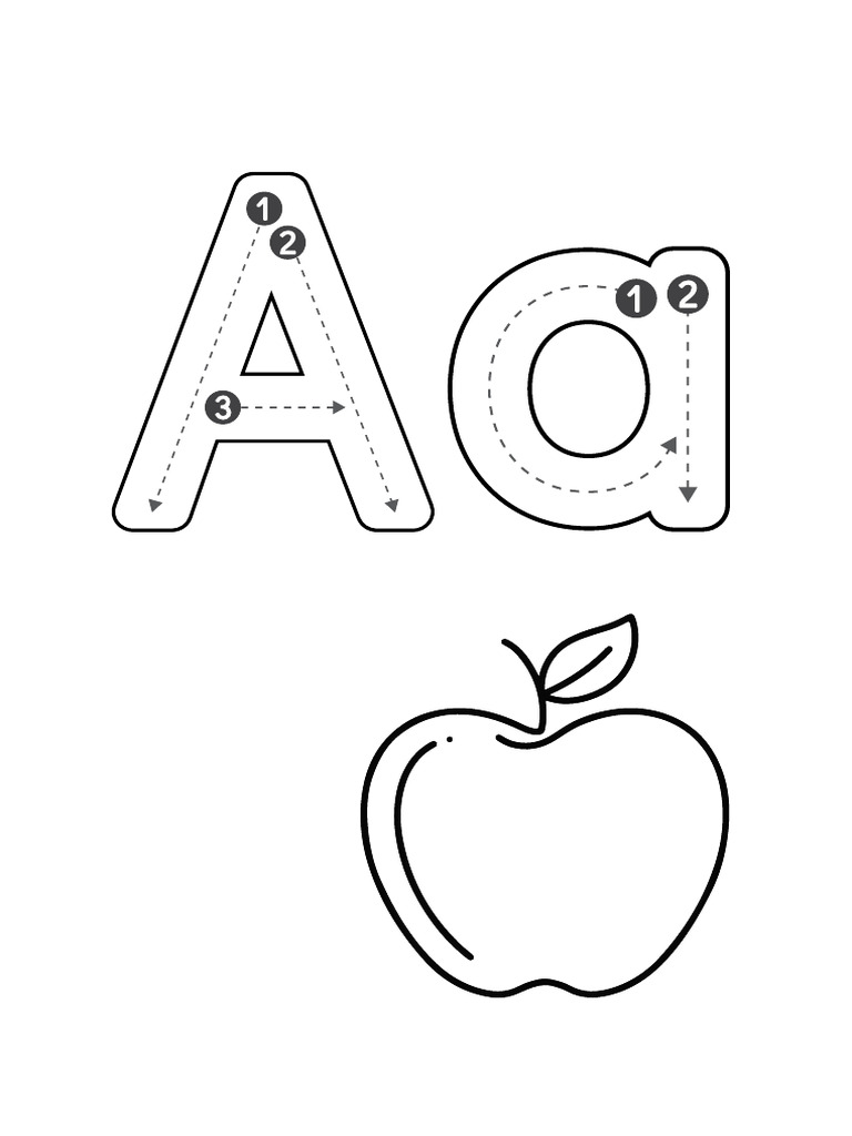 Alphabet Book A-Z Writing With Pictures | PDF